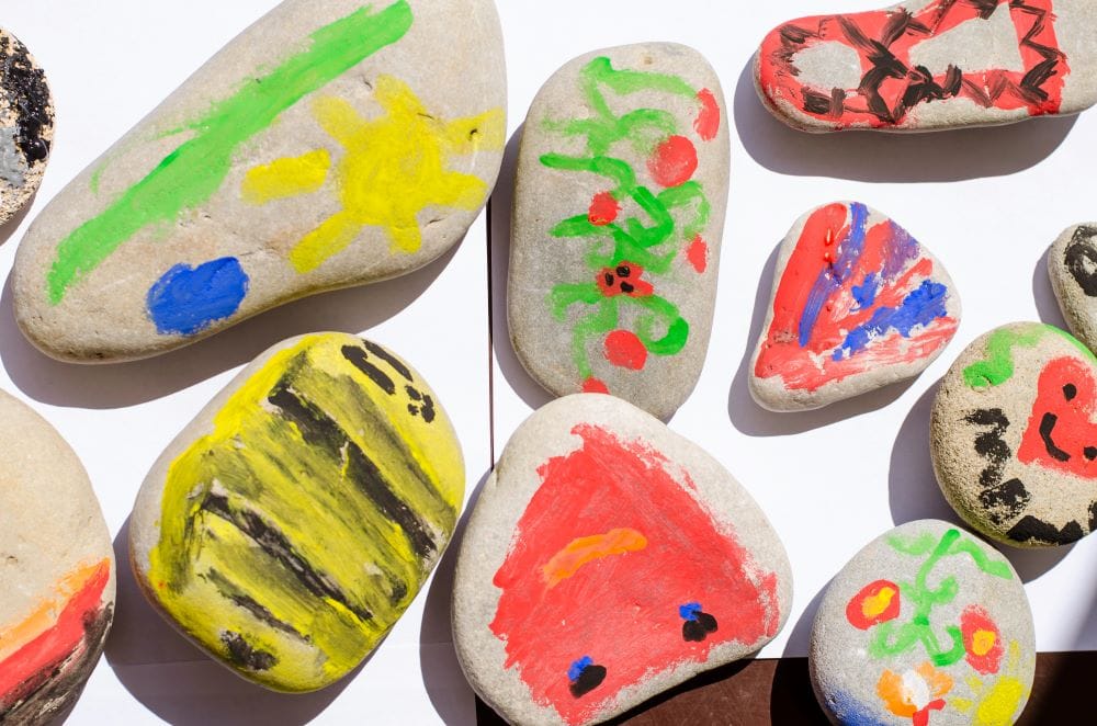 A Fun and Easy Craft: Painted Rocks with Toddlers and Kids