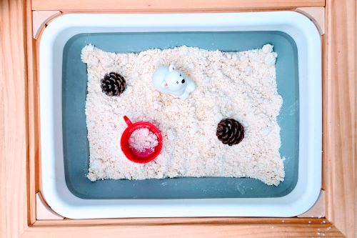 How to Make Edible Play Snow (Winter Fun Any Time of Year!)