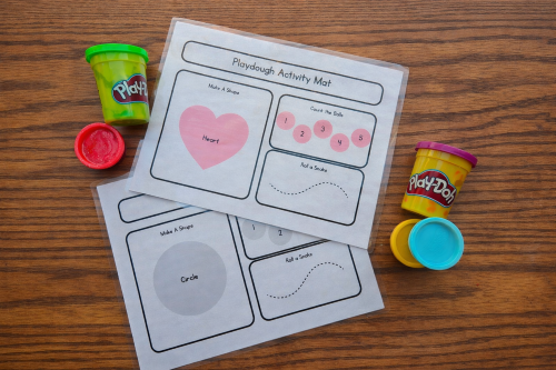 Playdough Activity Mats: An Easy At Home Play Idea for Toddlers ...